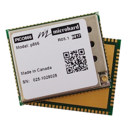 Microhard, P866, Miniature OEM 1W 865 - 867 MHz Wireless Modem