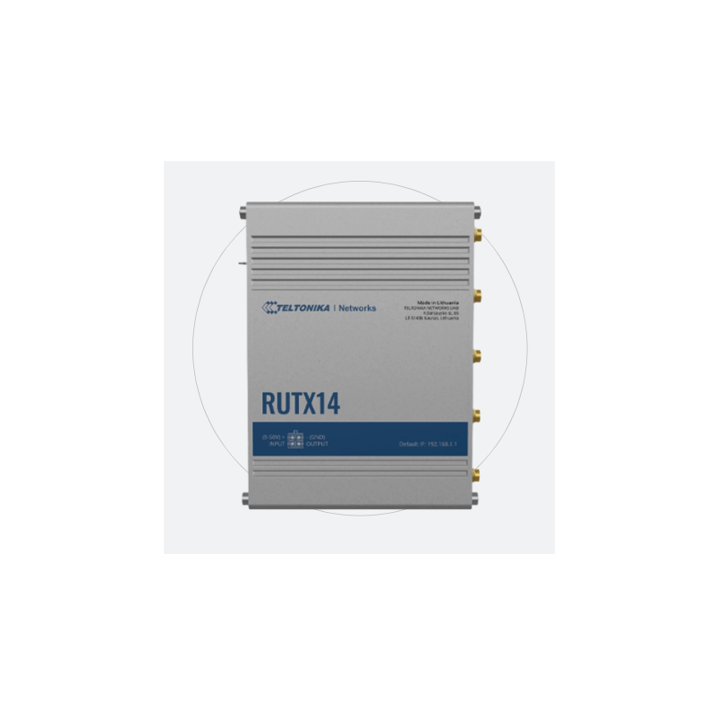 Teltonika,RUTX14 Enrutador Celular Industrial 4G LTE CAT12